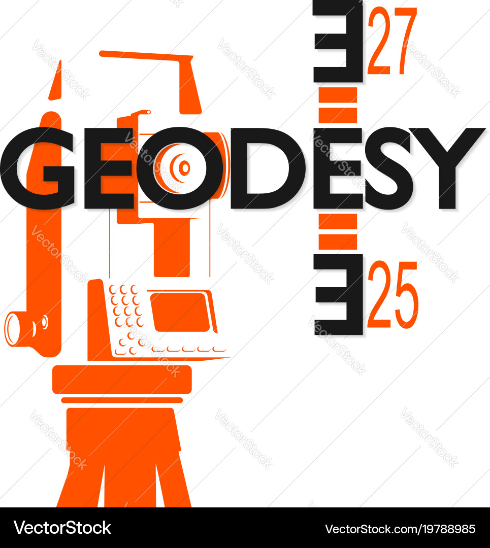 Geodesy symbol for business Royalty Free Vector Image