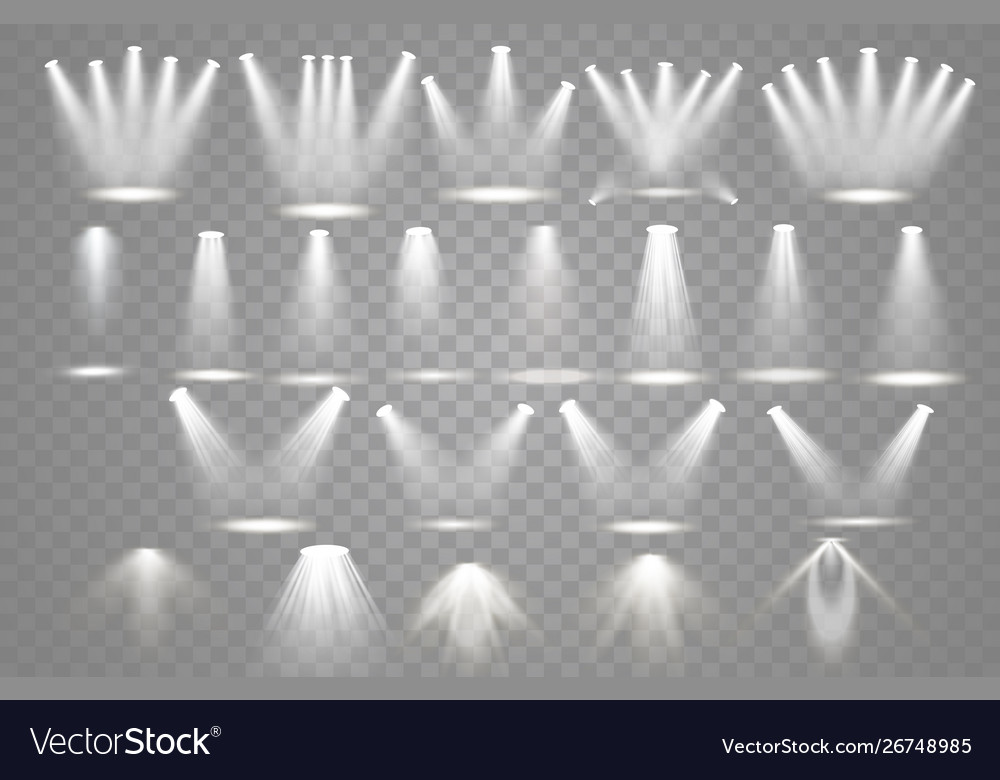 Spotlight light effect Royalty Free Vector Image