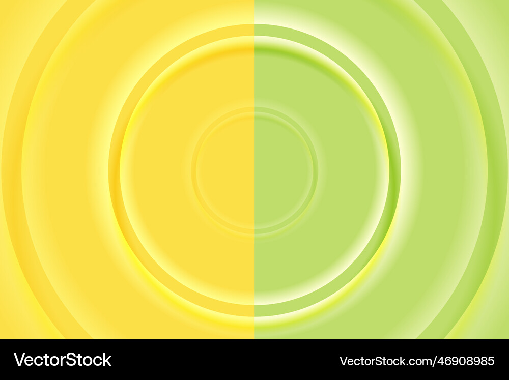 Yellow and green minimal abstract background Vector Image