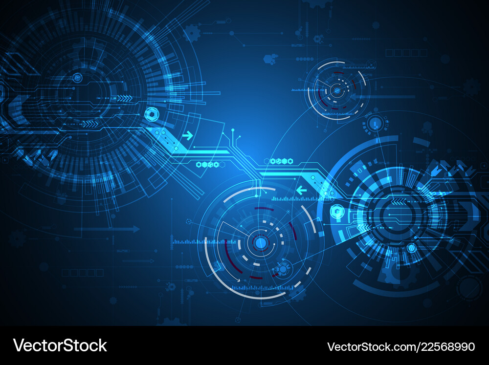 Background in the concept of technology Royalty Free Vector
