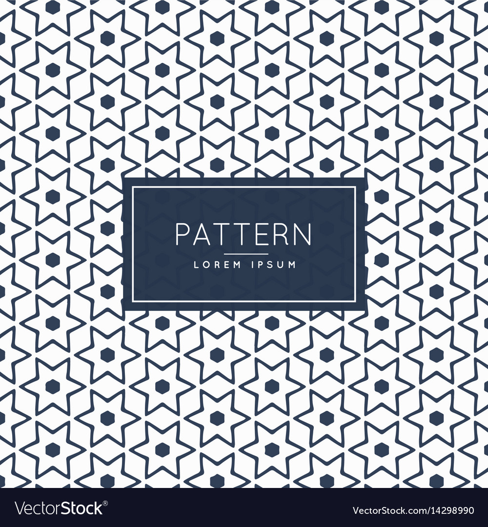 Geometric star shape abstract pattern Royalty Free Vector