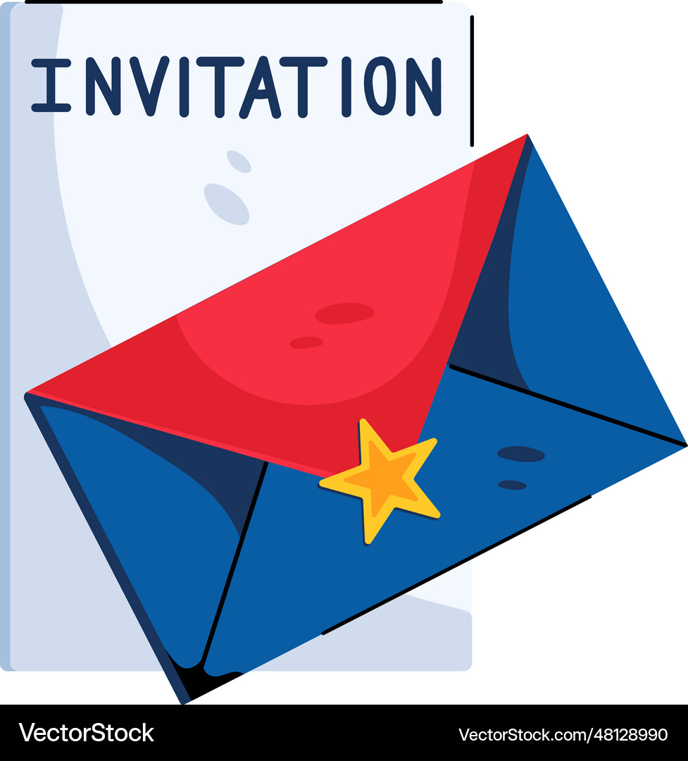 Invitation letter Royalty Free Vector Image - VectorStock