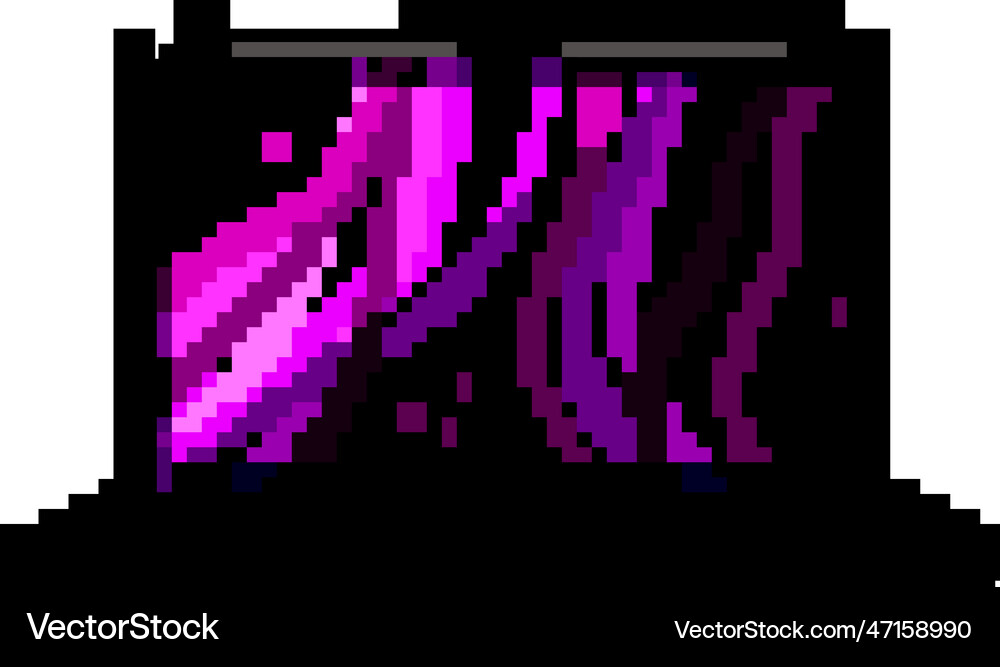 Keyboard laptop gaming game pixel art Royalty Free Vector