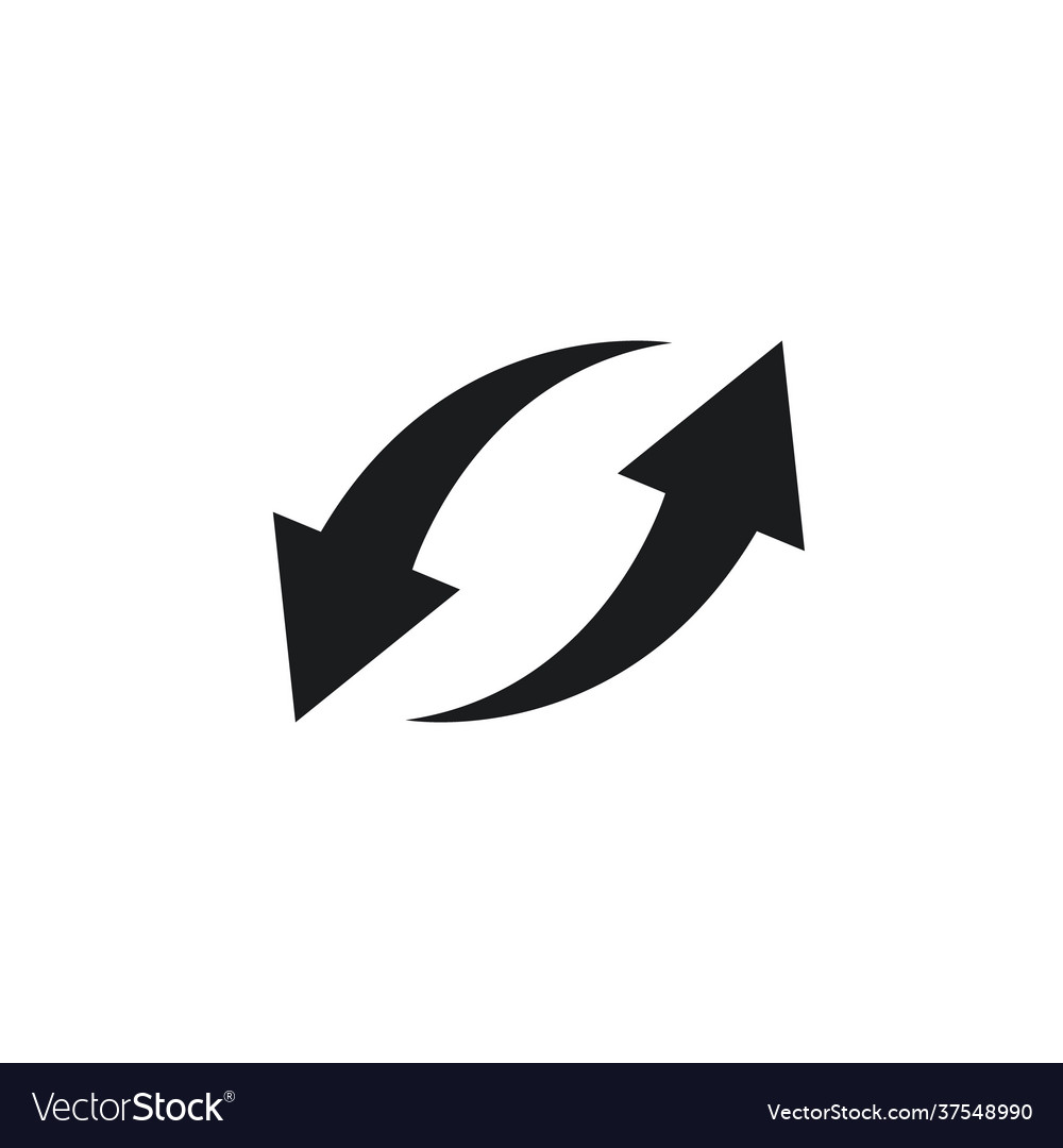 Refresh icon flat Royalty Free Vector Image - VectorStock