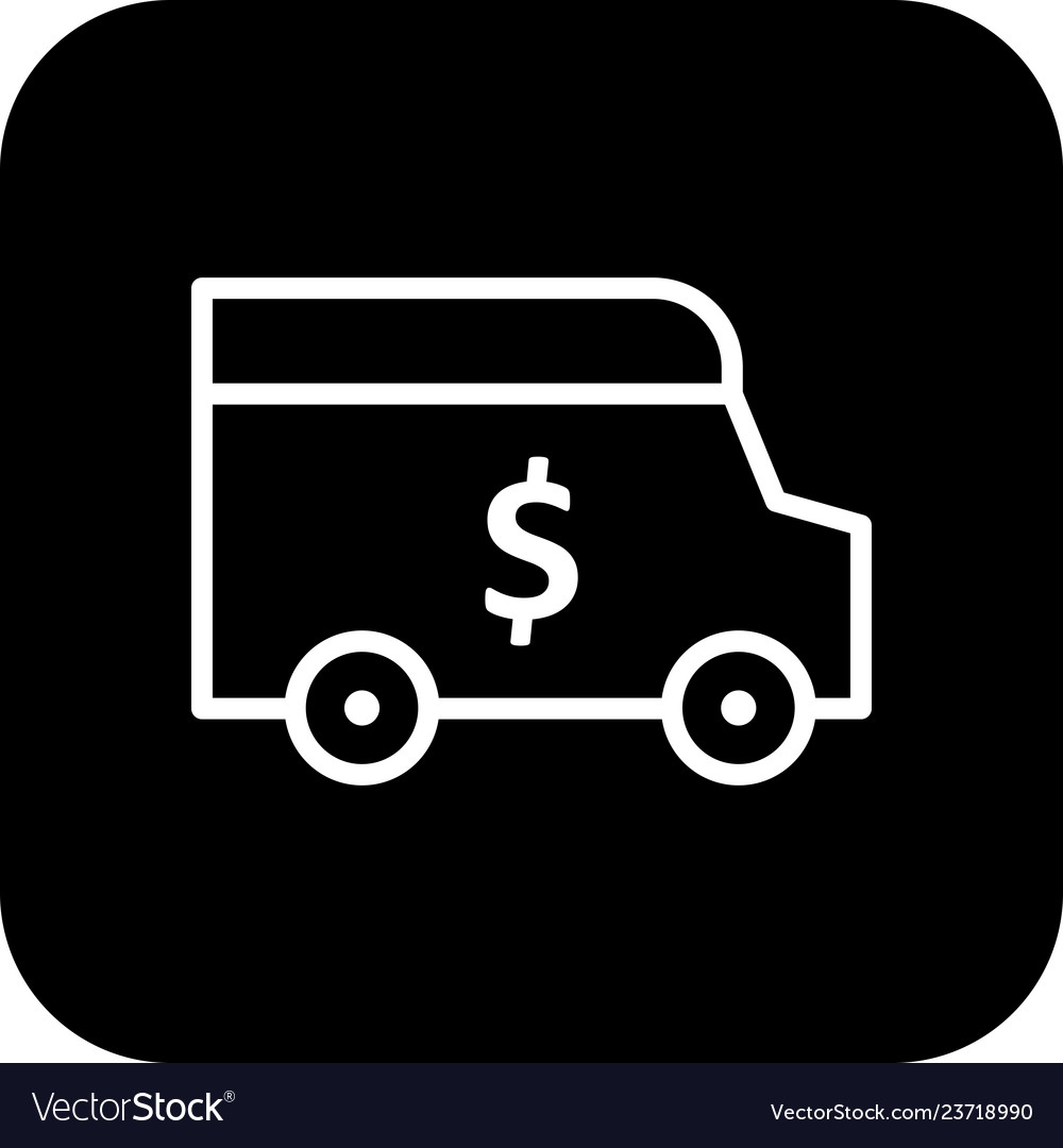 Security van icon Royalty Free Vector Image - VectorStock