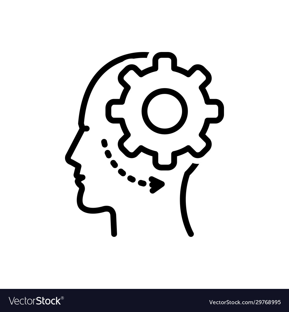 Brain process Royalty Free Vector Image - VectorStock