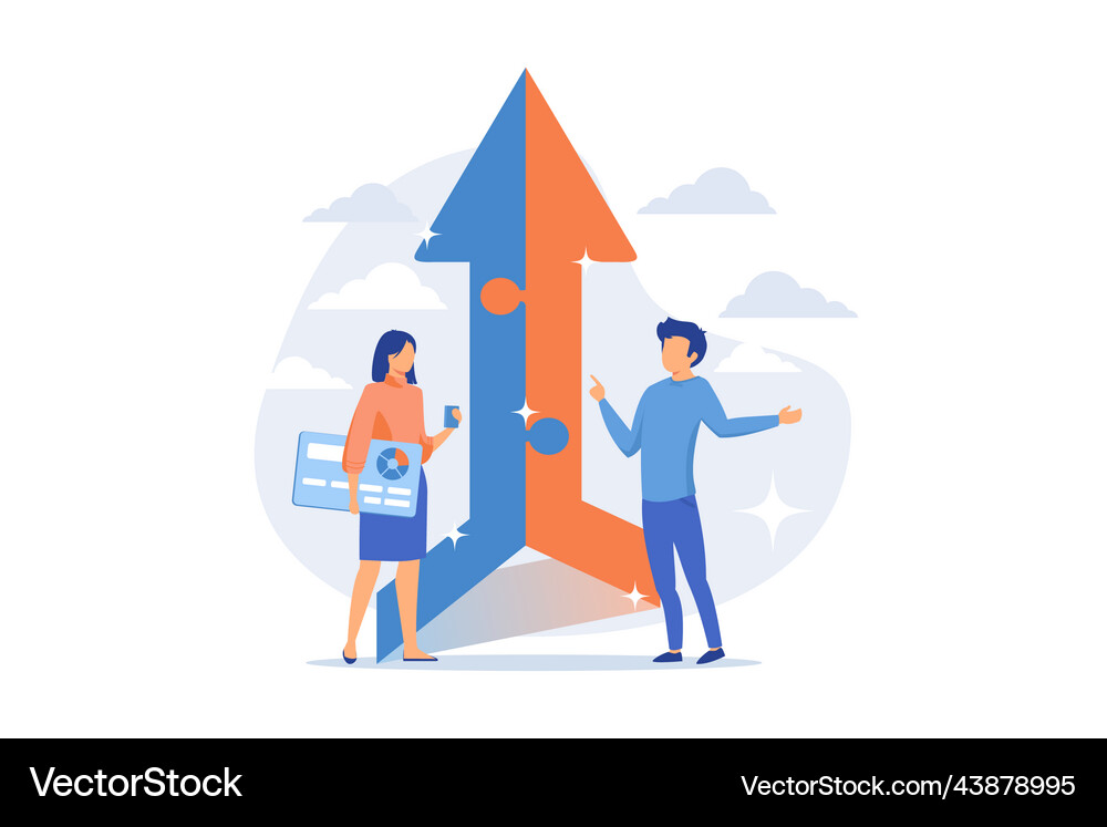 Coworkers cartoon characters effective Royalty Free Vector