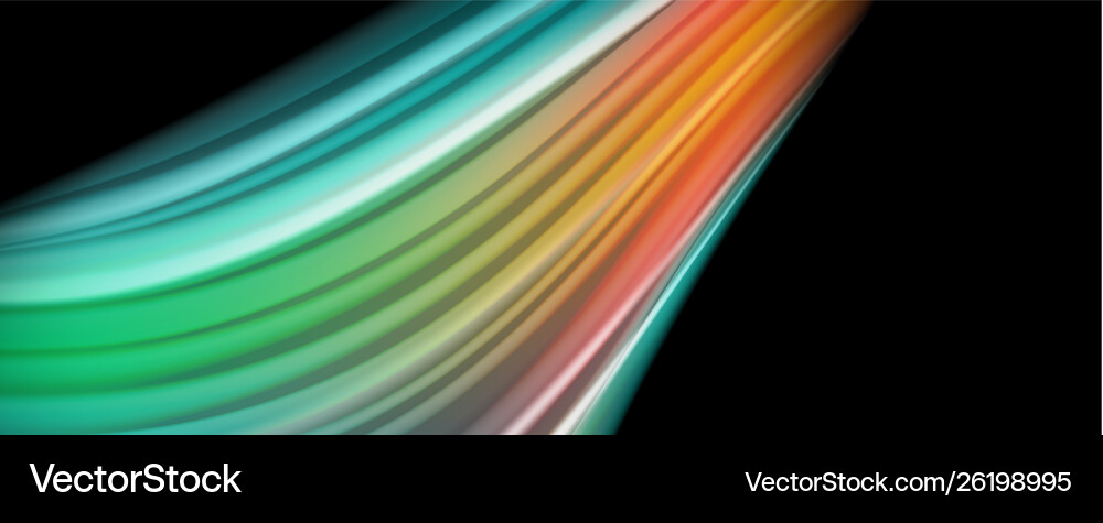 Flowing liquid colors - modern colorful flow Vector Image