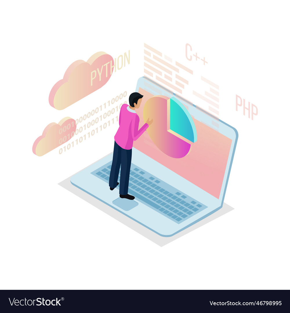 Programming isometric concept Royalty Free Vector Image Programming isometric concept Royalty Free Vector Image