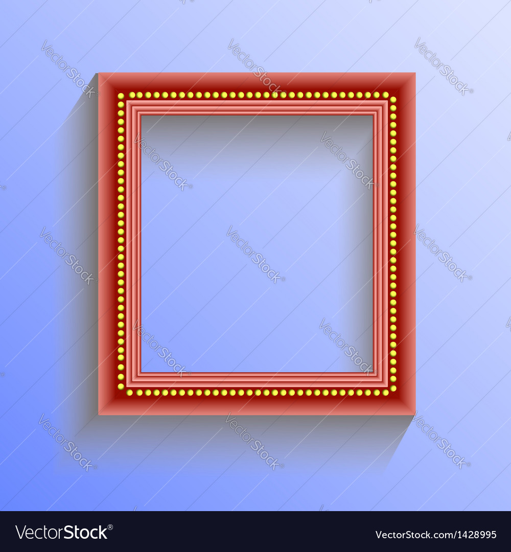 Red frame Royalty Free Vector Image - VectorStock