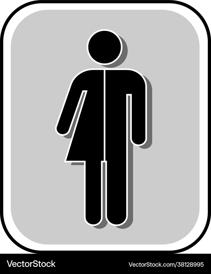 Sign is a gender symbol Royalty Free Vector Image