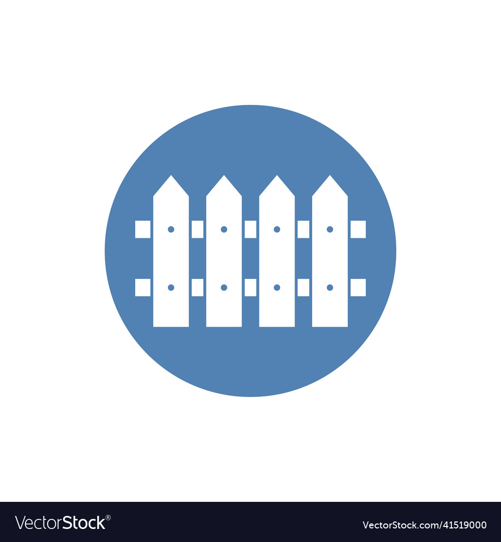 Fence icon in trendy glyph style design graphic Vector Image
