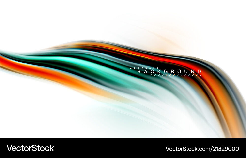 Fluid liquid mixing colors concept on light grey Vector Image