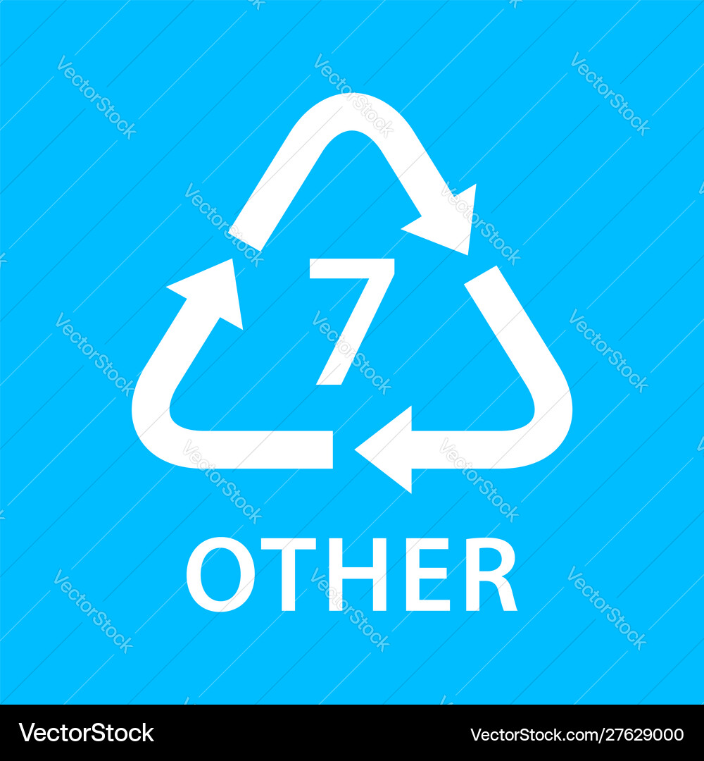 Recycle arrow triangle other types 7 isolated on Vector Image