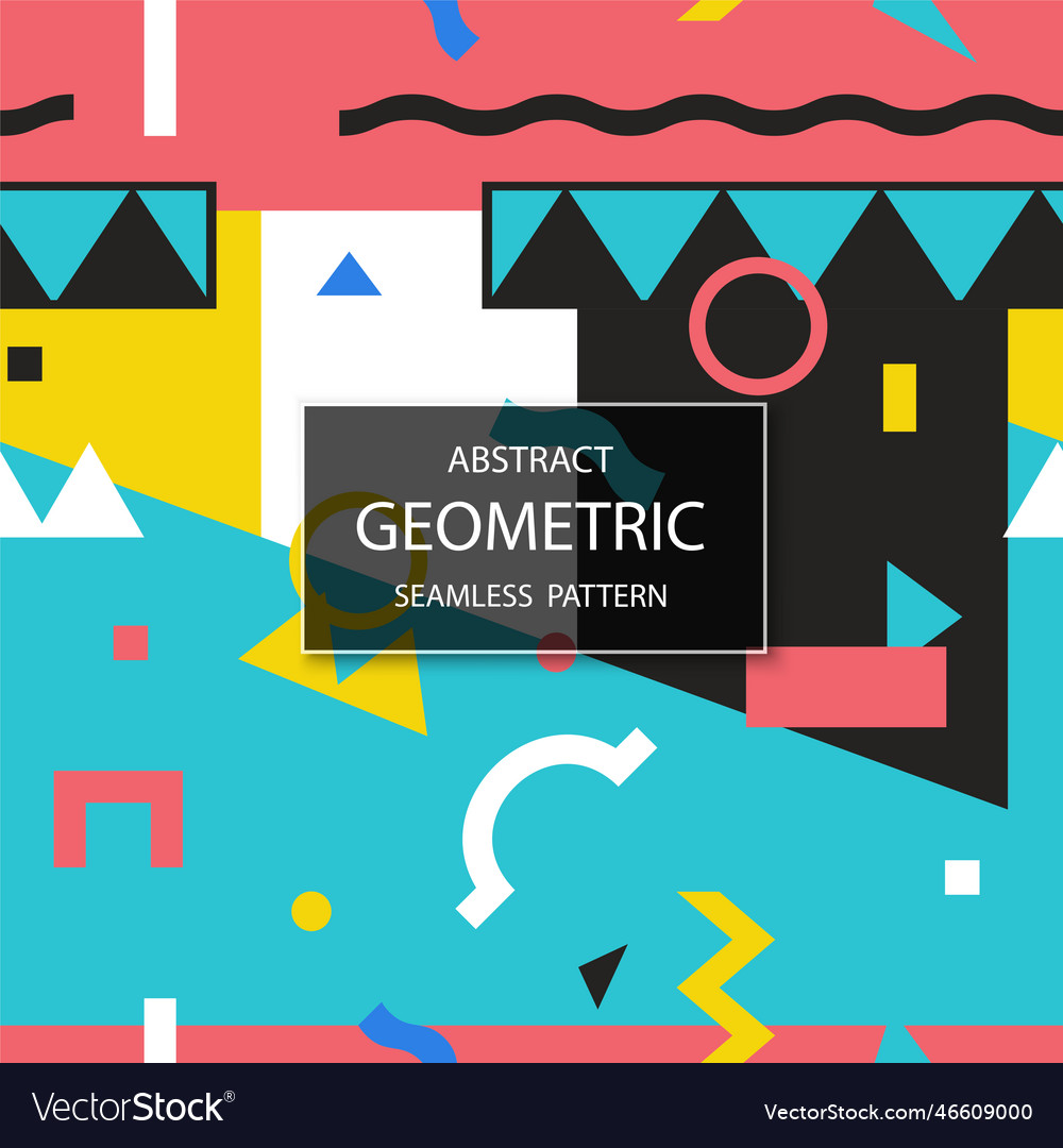 Seamless retro creative pattern Royalty Free Vector Image