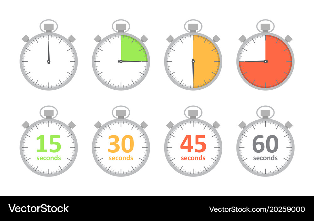 Set of simple timers Royalty Free Vector Image
