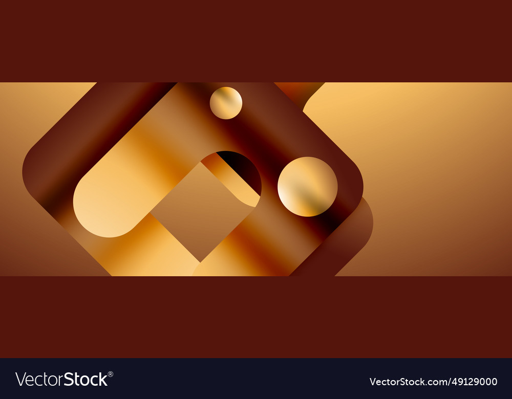 Simple geometric forms - dynamic geometric Vector Image