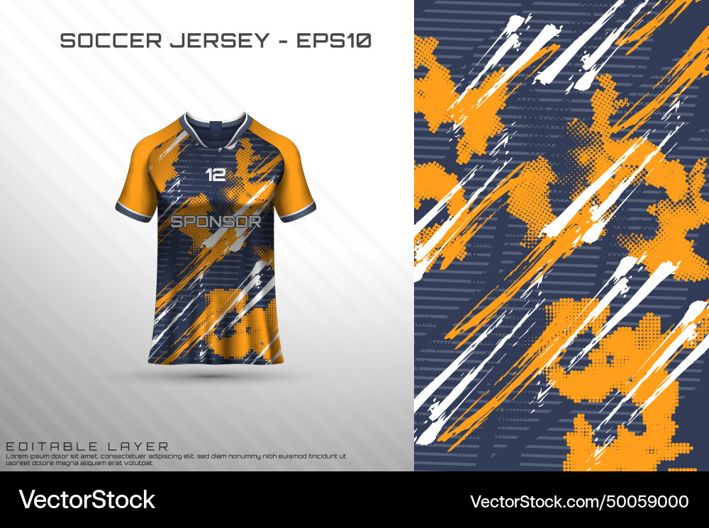 Sports jersey design Royalty Free Vector Image