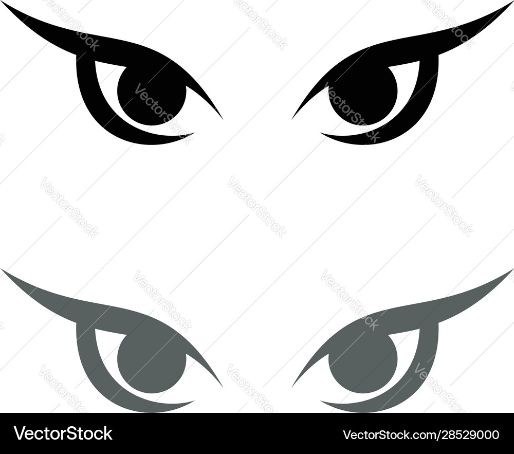 Tribal eye decorative logo template design Vector Image