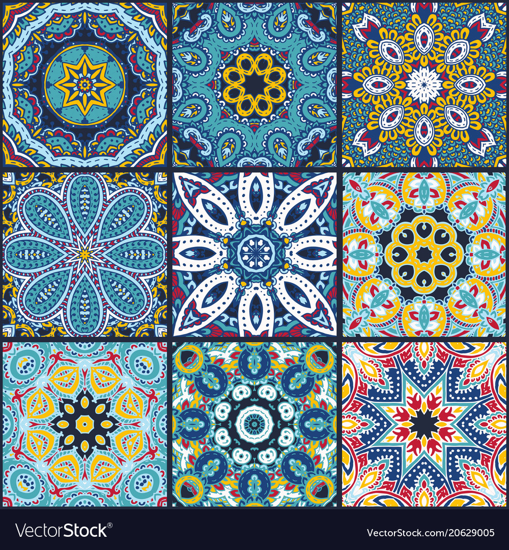 Abstract Patchwork Seamless Pattern Royalty Free Vector