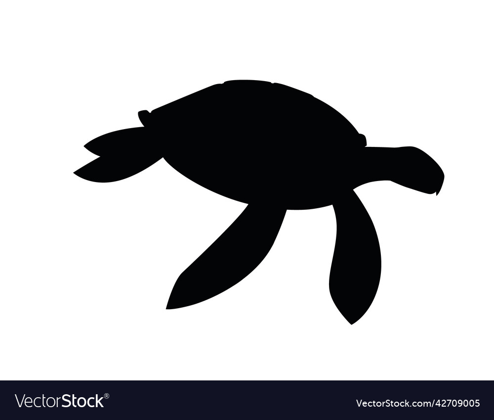 How To Draw A Sea Turtle Silhouette at Ella Byatt blog