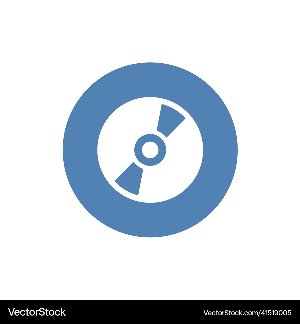 Cd icon in trendy glyph style design graphic Vector Image