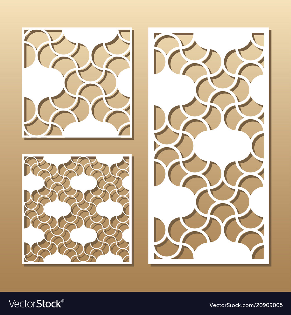 Laser cut panel Royalty Free Vector Image - VectorStock