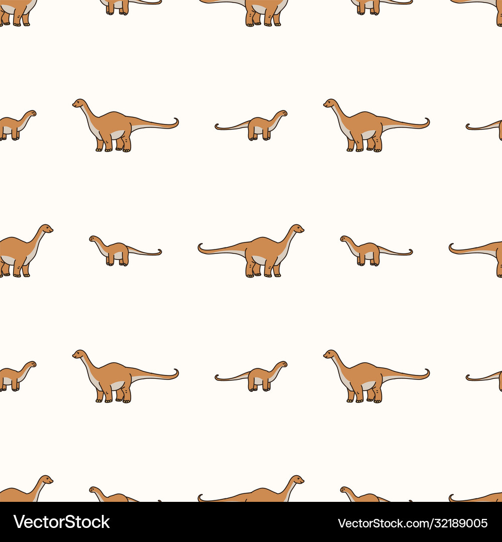 Seamless background apatosaurus dinosaur gender Vector Image