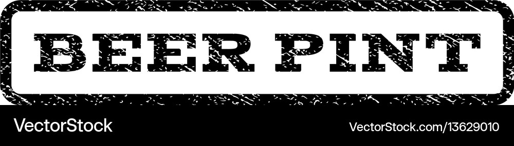 Beer pint watermark stamp Royalty Free Vector Image