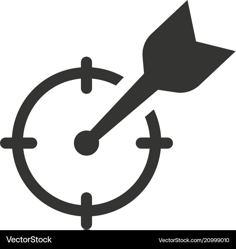 Business goal icon Royalty Free Vector Image - VectorStock