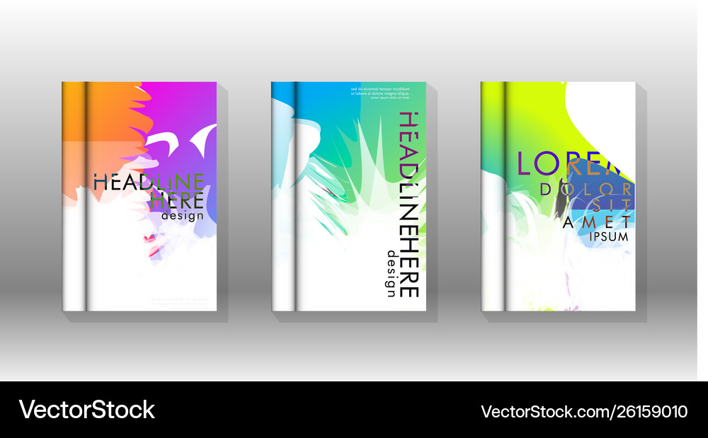Design background cover with colorful abstract Vector Image