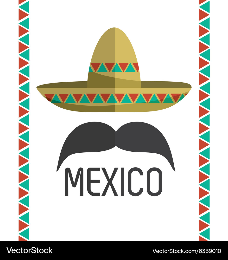 Mexican culture design Royalty Free Vector Image
