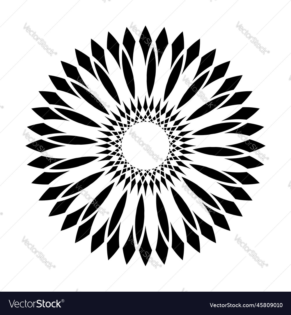 Radial circle pattern Royalty Free Vector Image