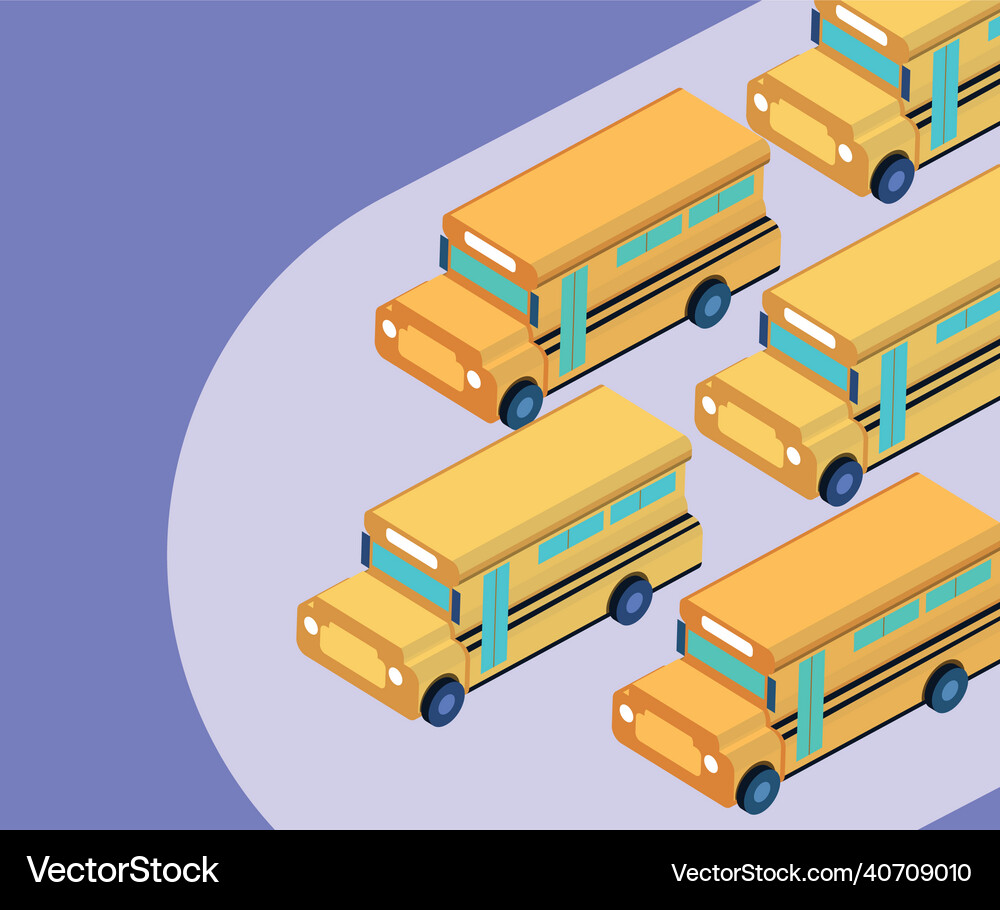 School transport bus Royalty Free Vector Image
