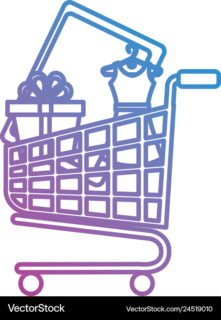Shopping cart ecommerce icons Royalty Free Vector Image