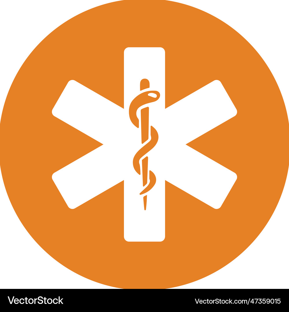 Ambulance em logo ems icon Royalty Free Vector Image