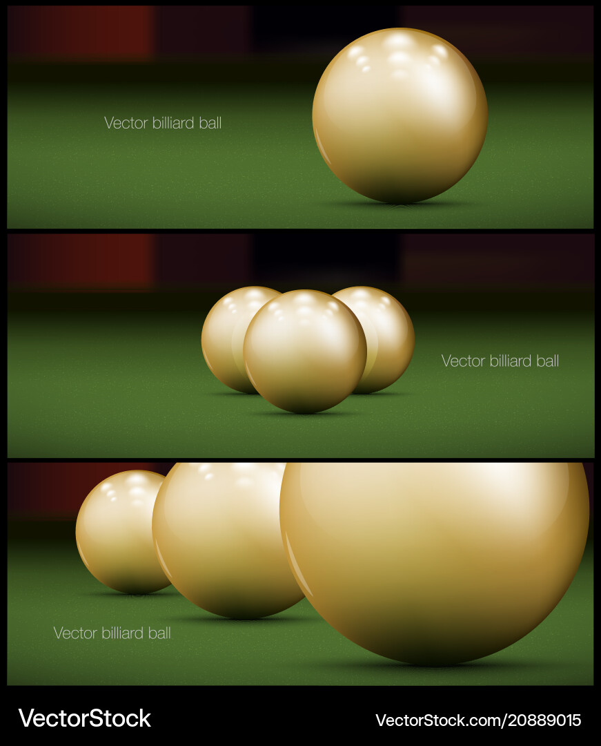 Billiards banner for facebook poster design Vector Image