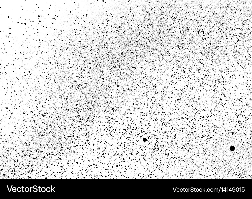 Graffiti mist speckles in black over white Vector Image