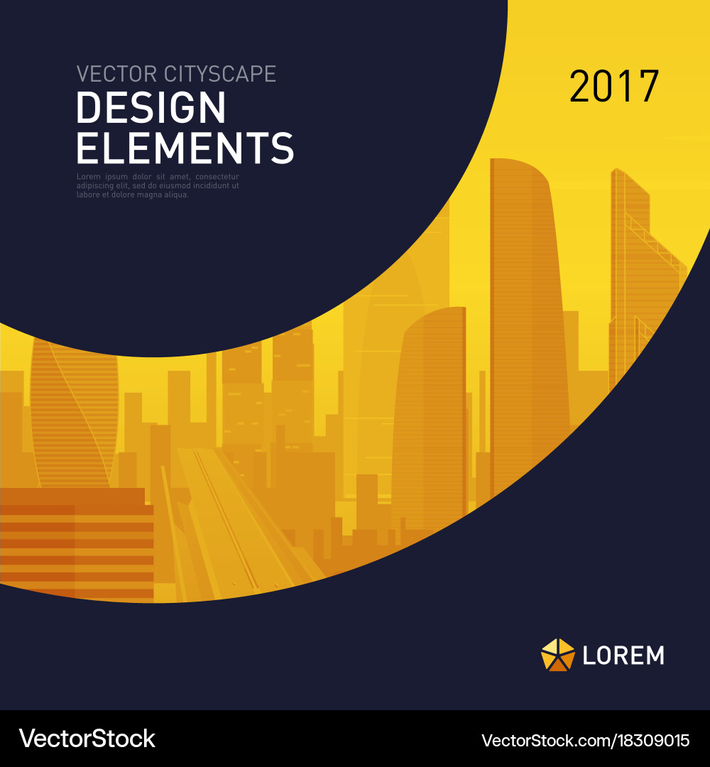 Modern background template design for investment Vector Image