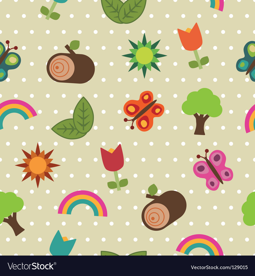 Nature pattern Royalty Free Vector Image - VectorStock
