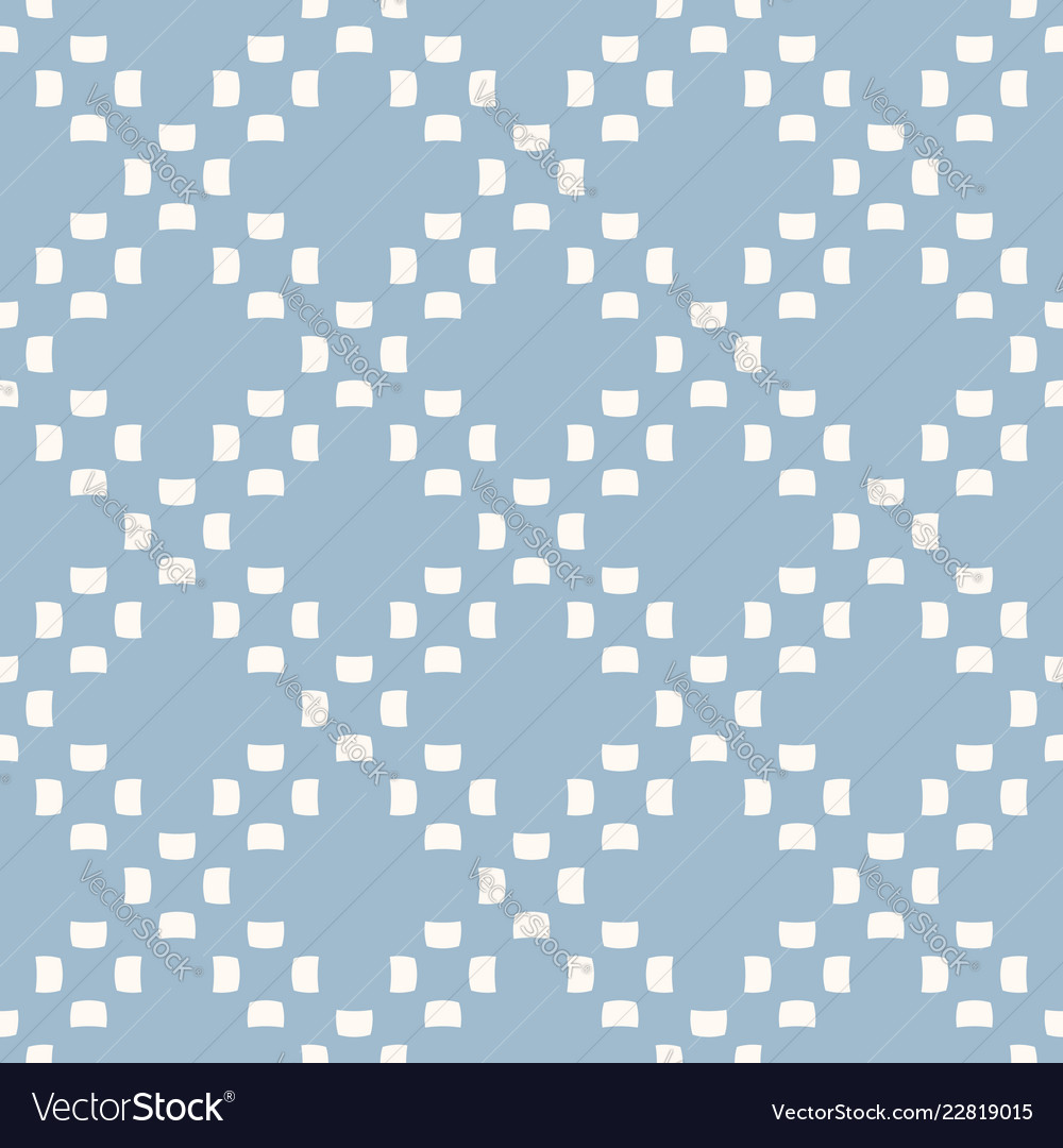 Subtle blue simple geometric floral texture Vector Image