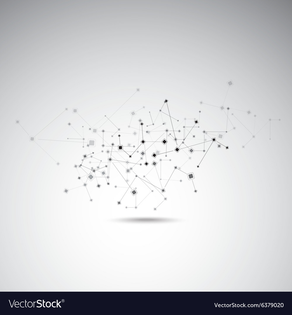 Abstract particles connection Royalty Free Vector Image Abstract particles connection Royalty Free Vector Image