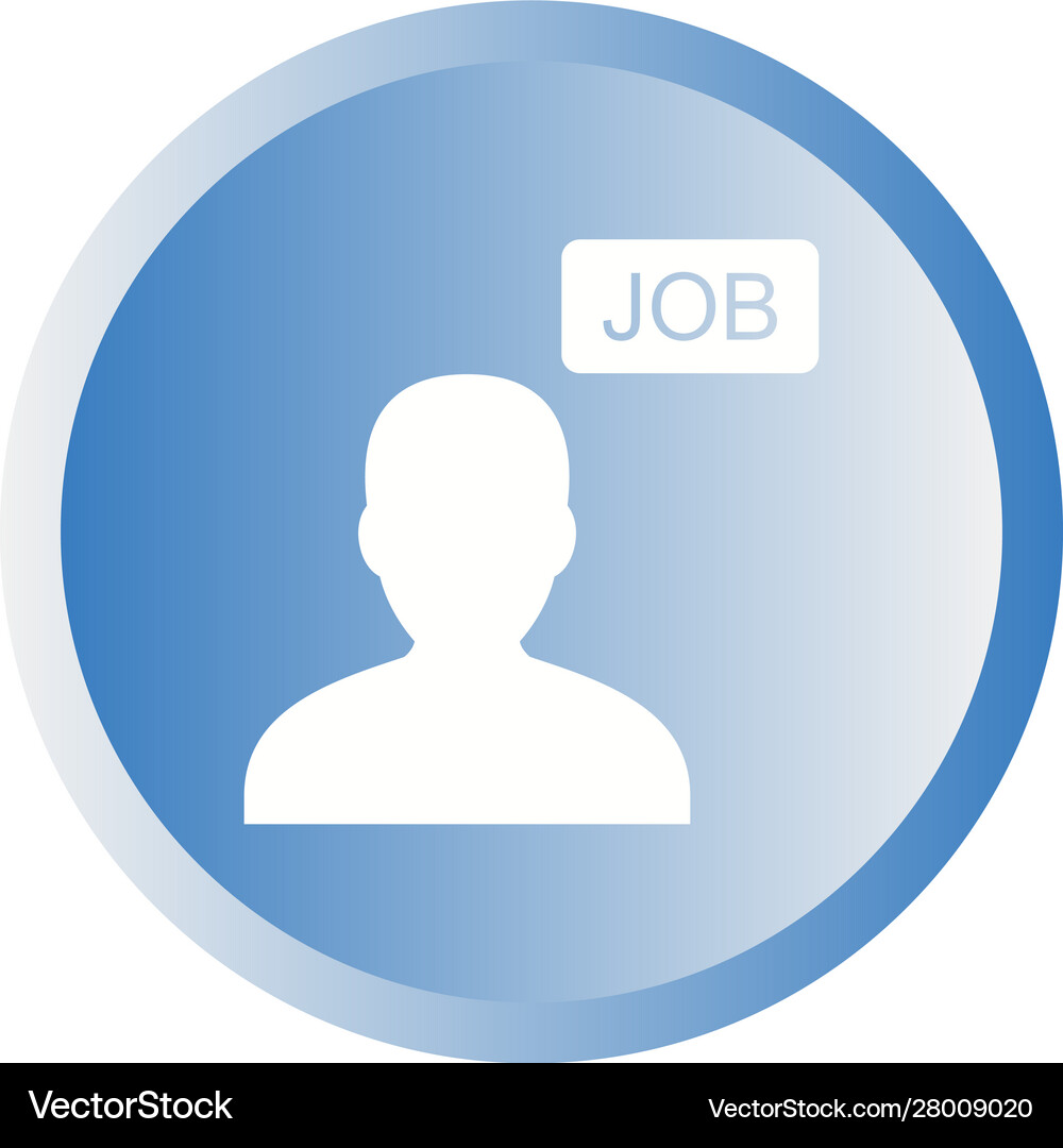 Beautiful job glyph icon Royalty Free Vector Image