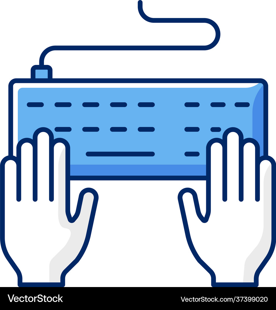 Keyboard rgb color icon Royalty Free Vector Image