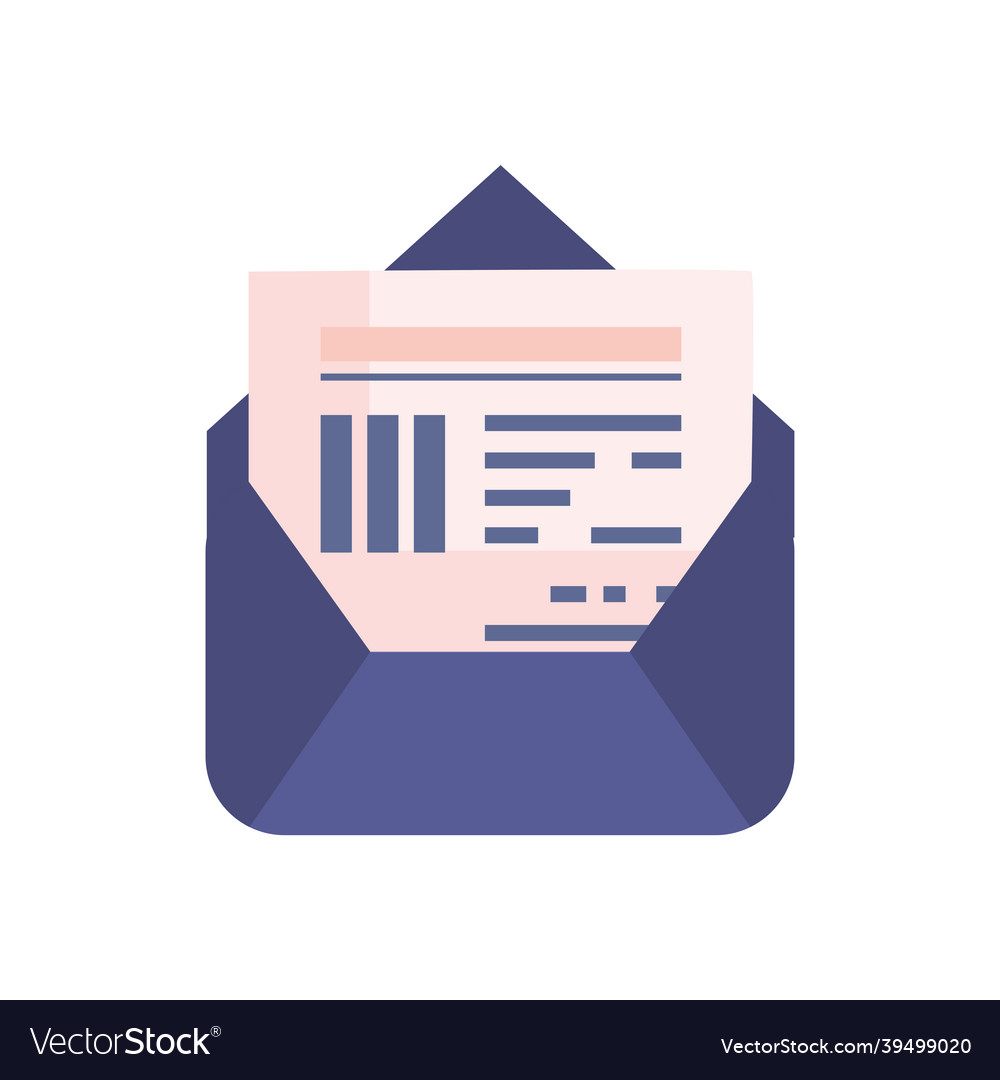 Message envelope icon Royalty Free Vector Image