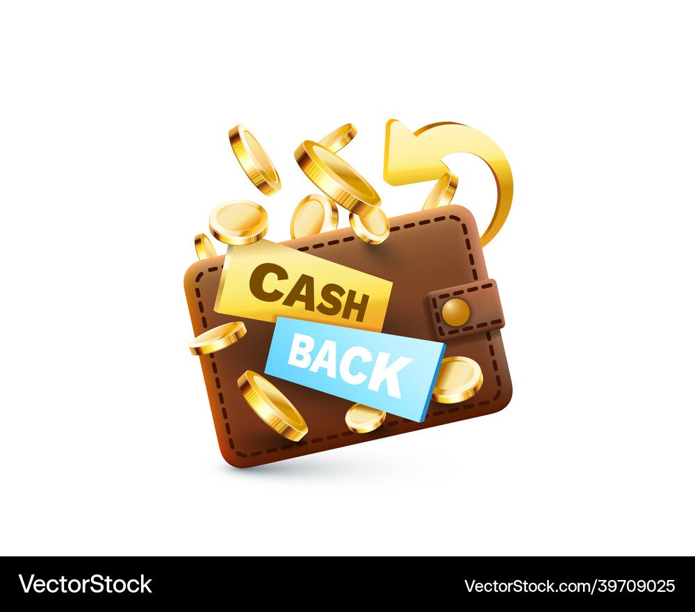 Cashback Rewards & Finance Royalty Free Vector Image