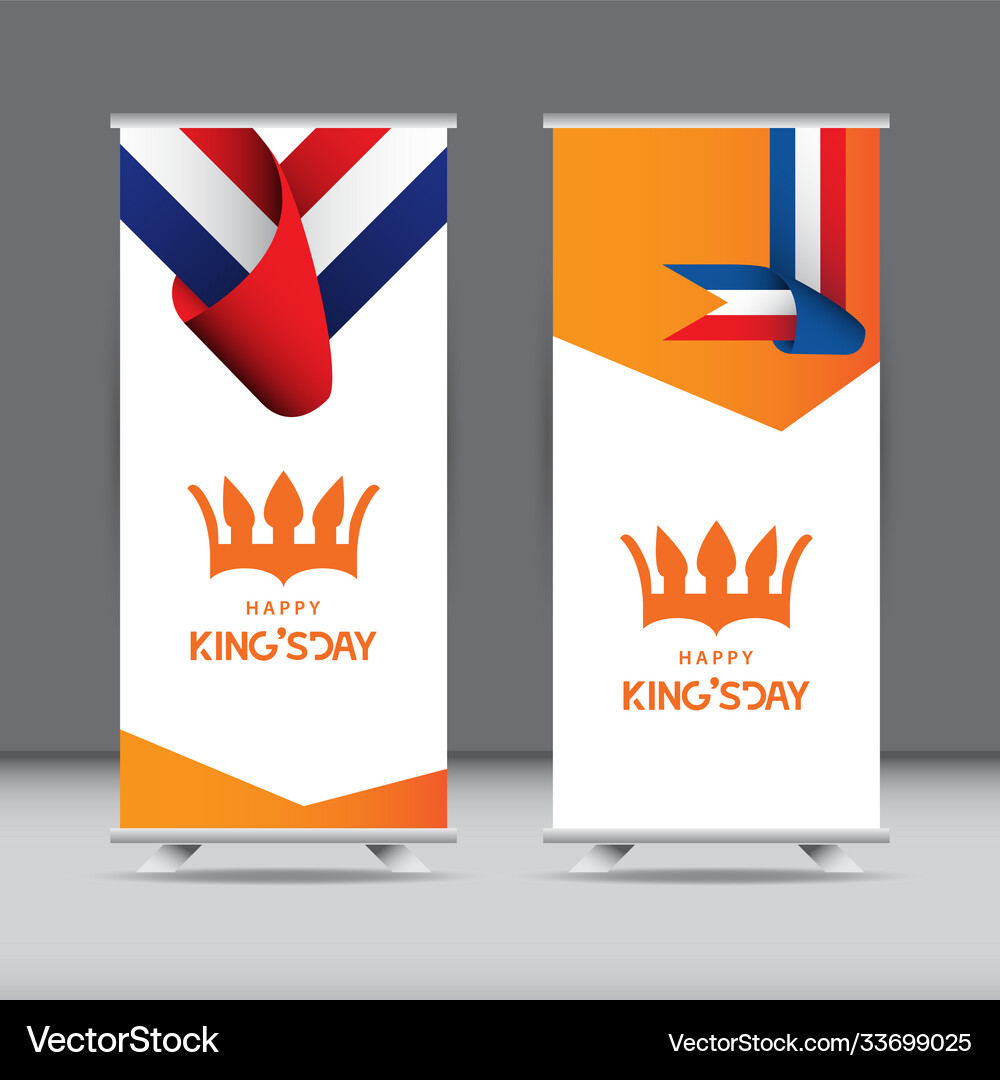 Happy kings day celebration template design Vector Image