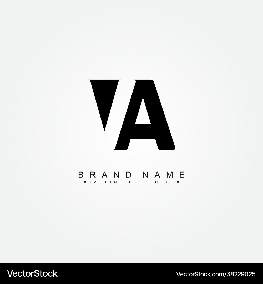 Initial letter va logo - simple business logo Vector Image