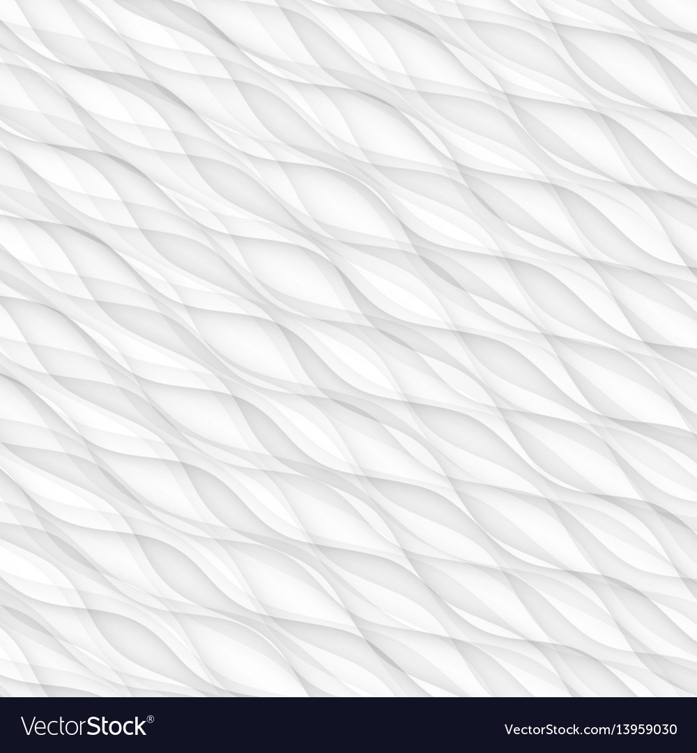 Abstract pattern seamless white texture wave Vector Image