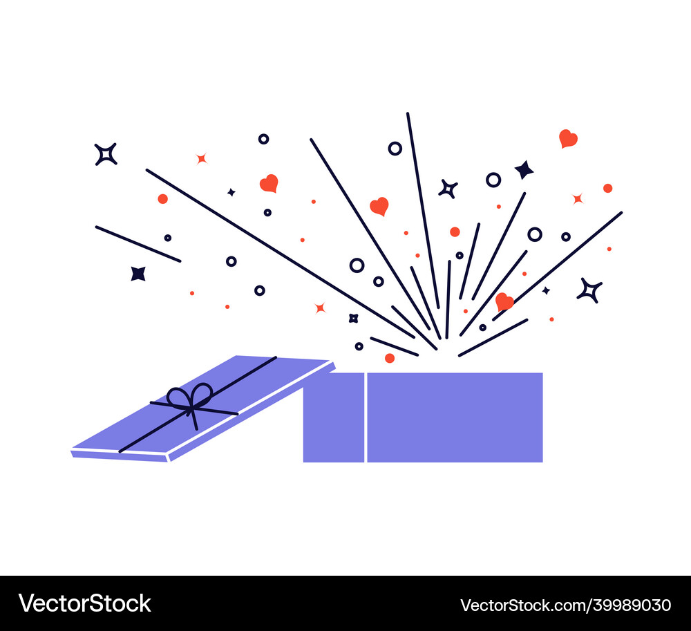 Gift box for holidays celebration special give Vector Image